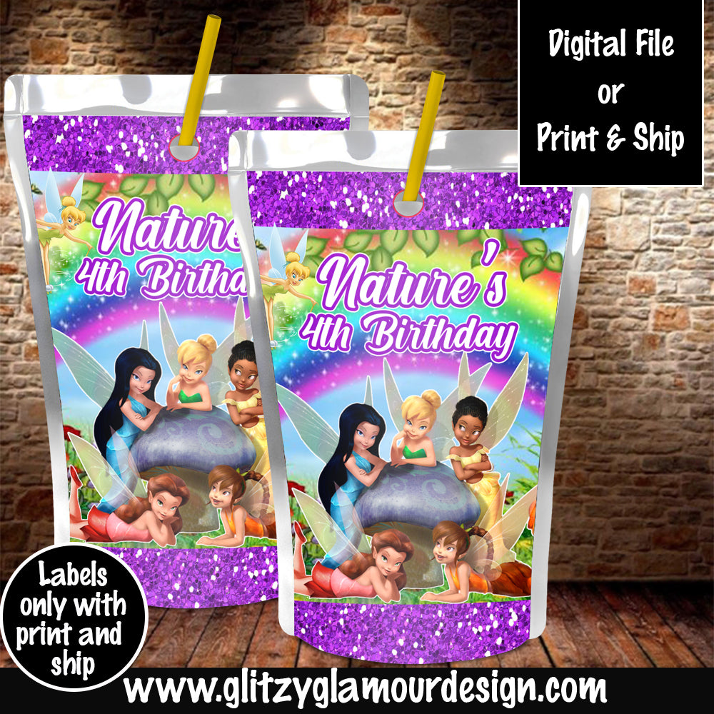 Tinkerbell Capri Sun – Glitzy Glamour Designs