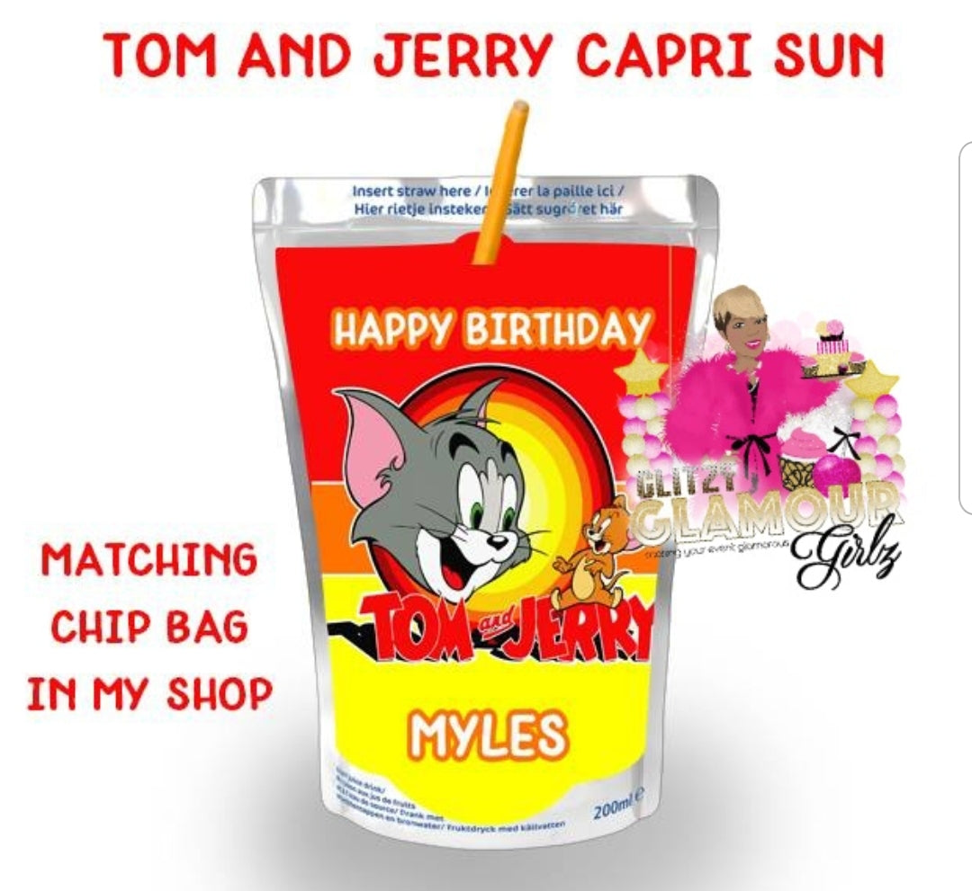 Tom and Jerry Capri Sun – Glitzy Glamour Designs
