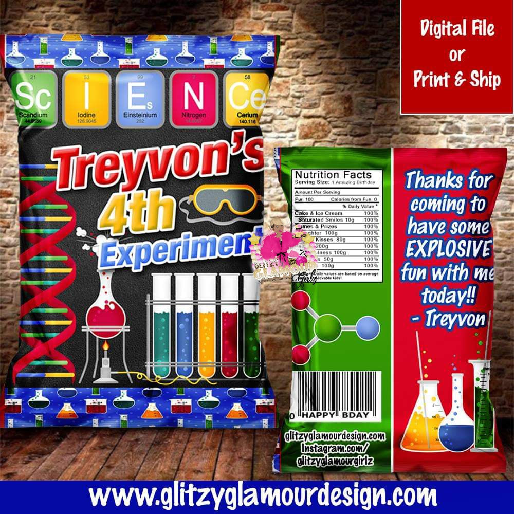 Science Chip Bag – Glitzy Glamour Designs
