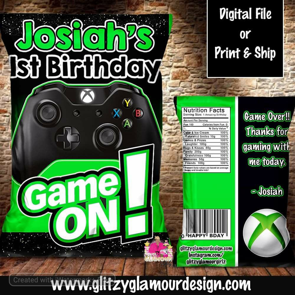 Xbox Chip Bag – Glitzy Glamour Designs