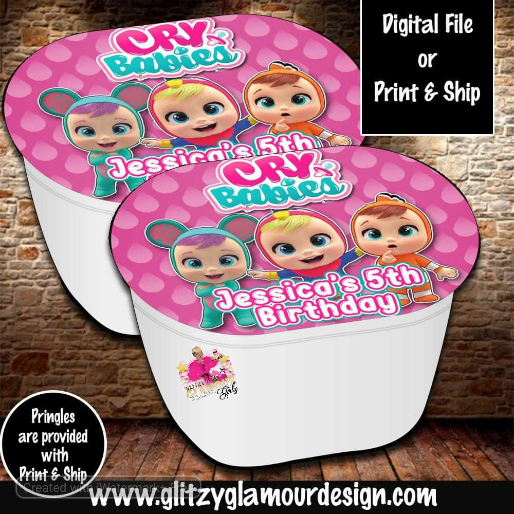 Cry babies Pringles Snack Stacks – Glitzy Glamour Designs